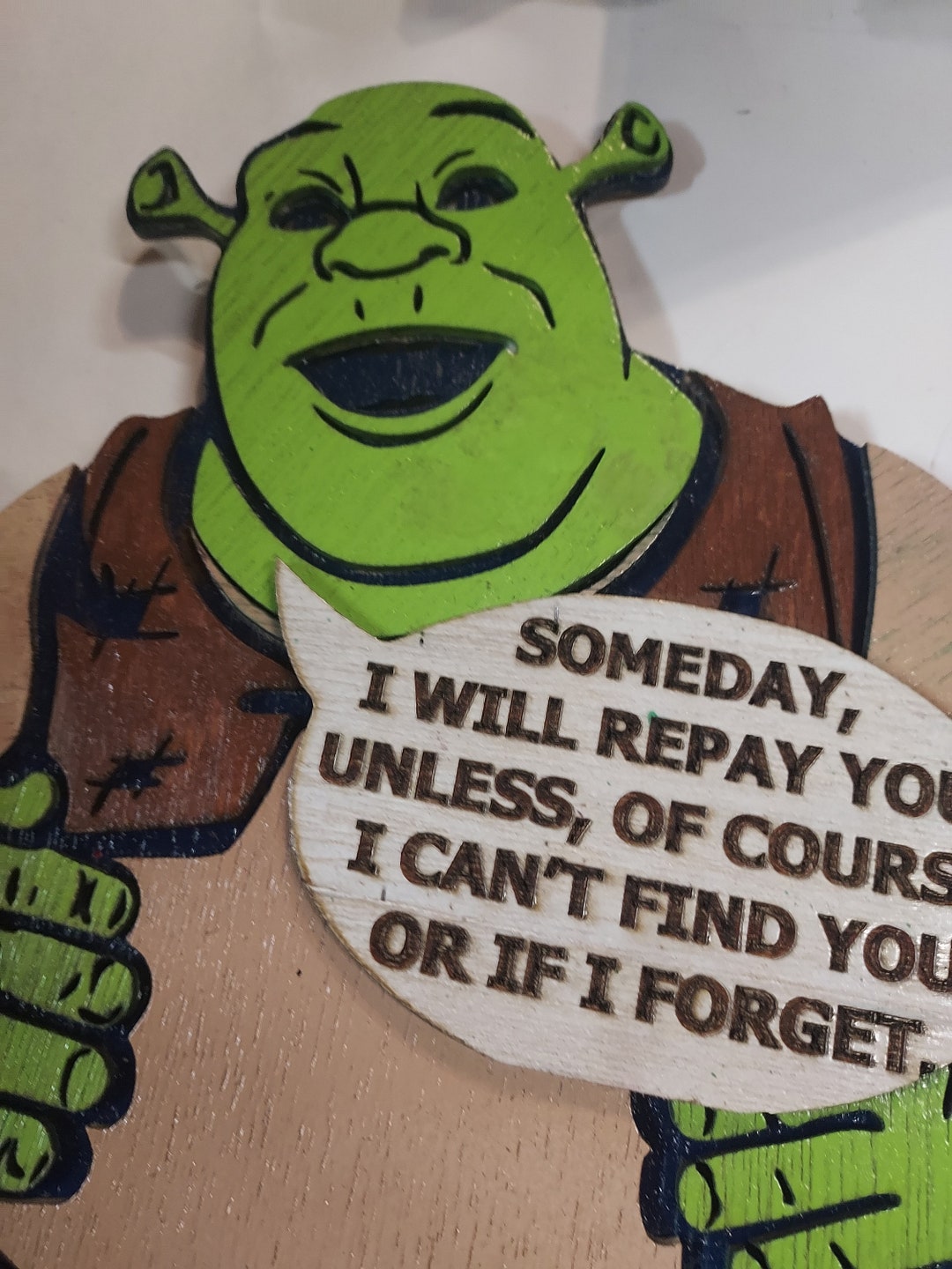 Shrek Wood Sign Fan Art - Etsy