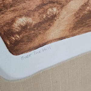 Vintage Roy Purcell "over the Hill" Signed 5/proof Wood Frame 20x15 - Etsy