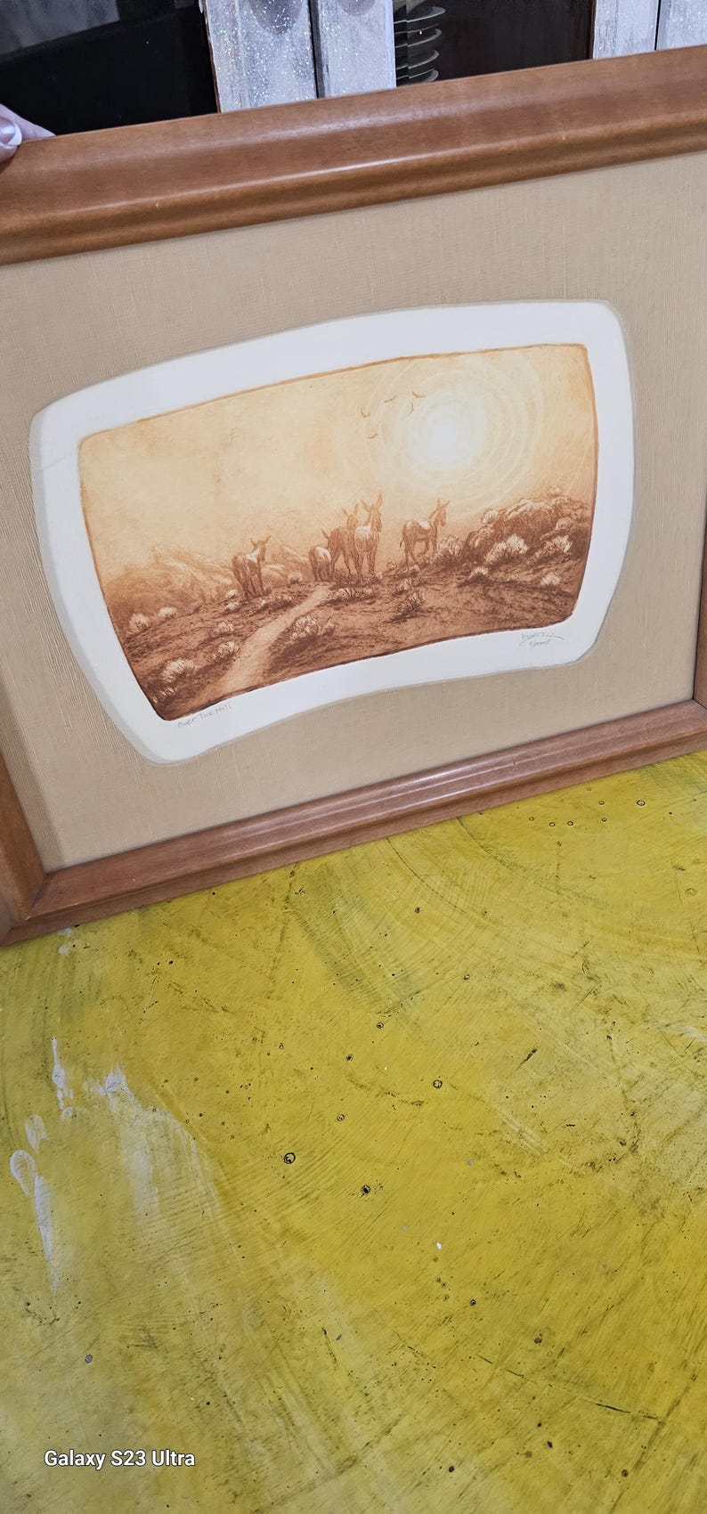 Vintage Roy Purcell "over the Hill" Signed 5/proof Wood Frame 20x15 - Etsy