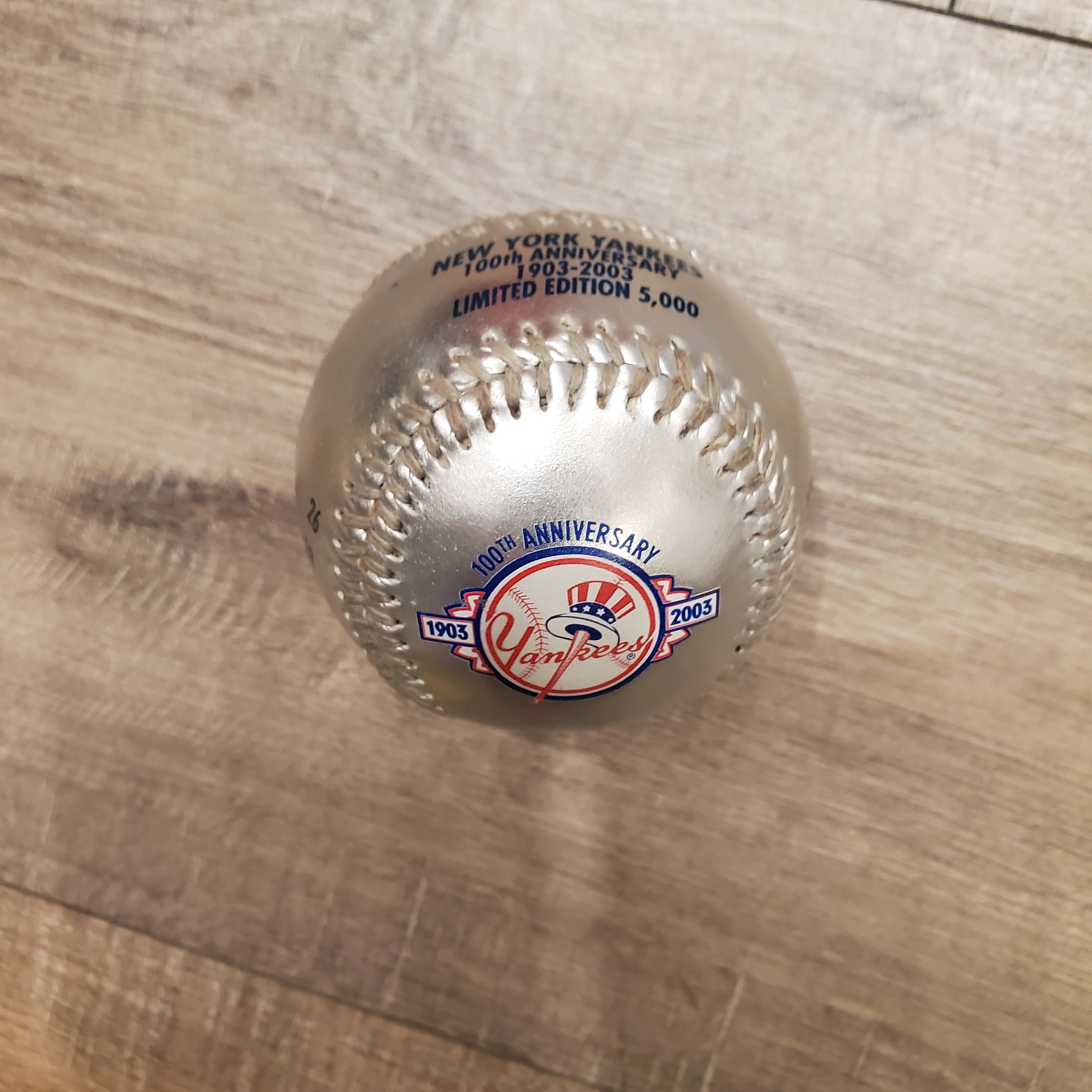 Vintage Ball Yankees 100th Anniversary 1903-2003 Official MLB Baseball ...