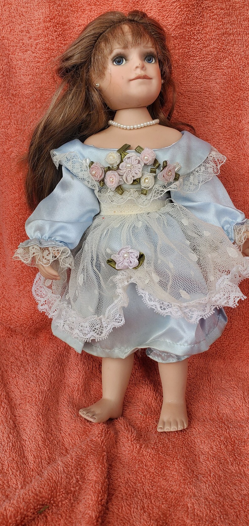 Vintage Porcelain Doll AEL Signed #363 AEL 2001 Porcelain Doll W Beauty Dress - Etsy