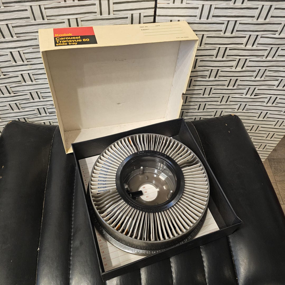 Vintage Kodak Carousel Transvue 80record Slides Cassette Box Almost ...
