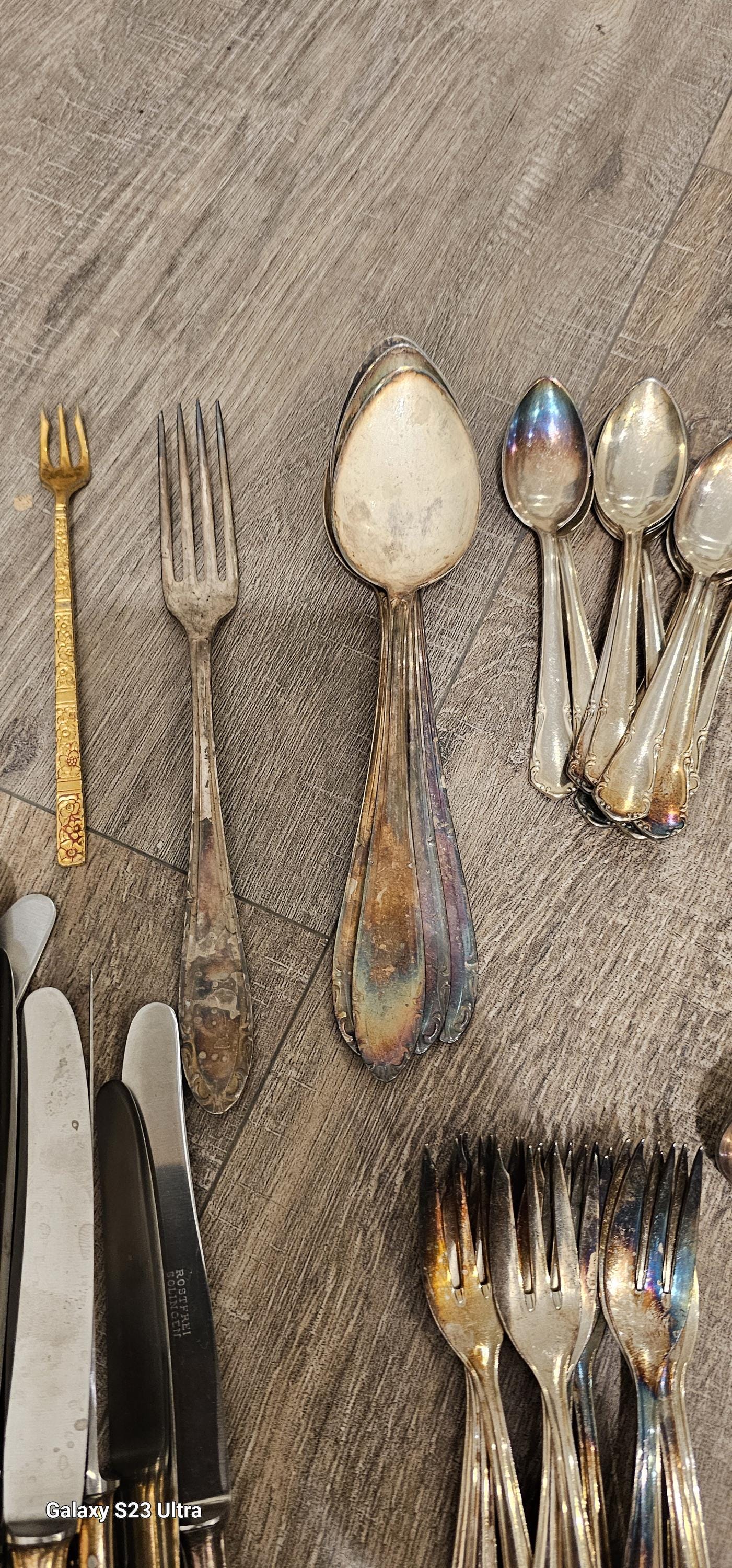 Vintage Rostfrei Solingen Silverware 12knf/11 Fork/12small Fork/11 S ...