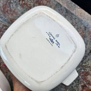 Vintage Corning Ware White Blue Cornflower 3 Piece Oven Set Used Big ...