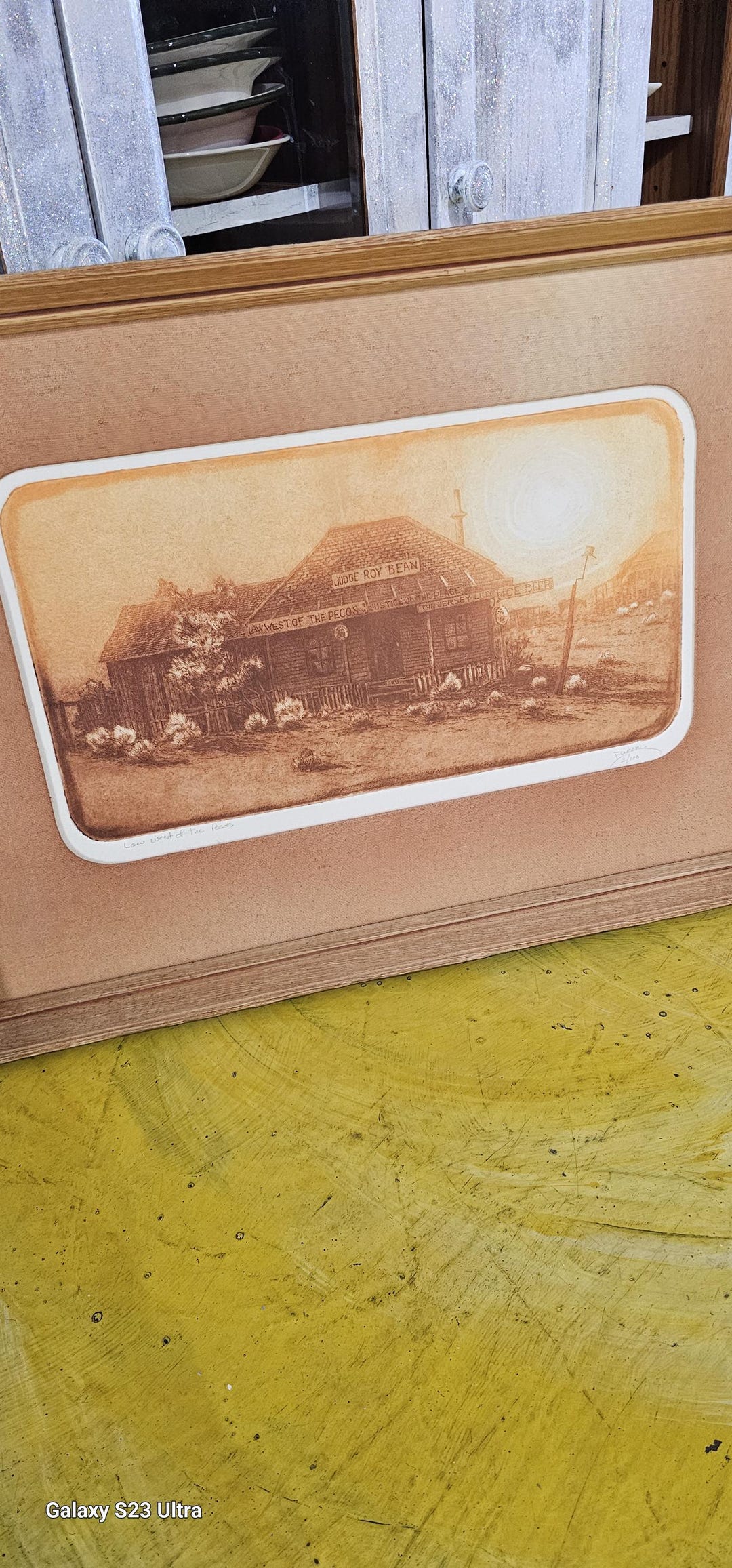 Vintage Roy Purcell "low West of the Pecos" Signed #2/100 Wood Frame ...