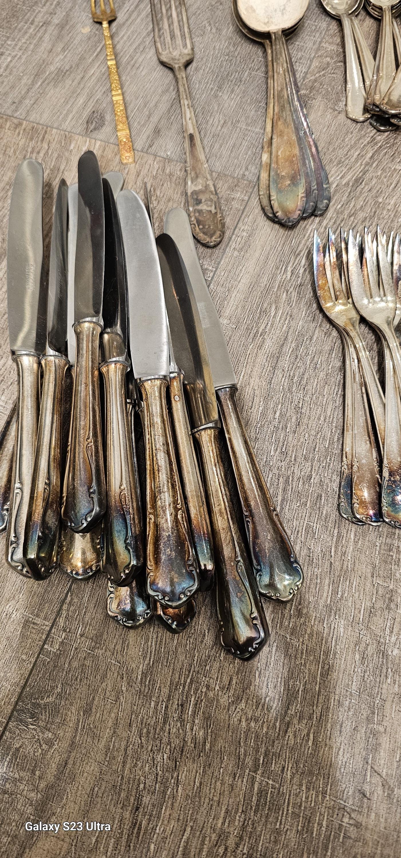 Vintage Rostfrei Solingen Silverware 12knf/11 Fork/12small Fork/11 S ...