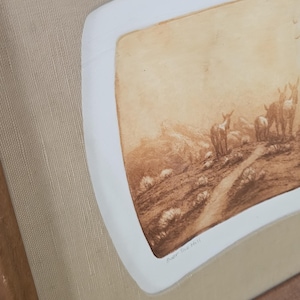 Vintage Roy Purcell "over the Hill" Signed 5/proof Wood Frame 20x15 - Etsy