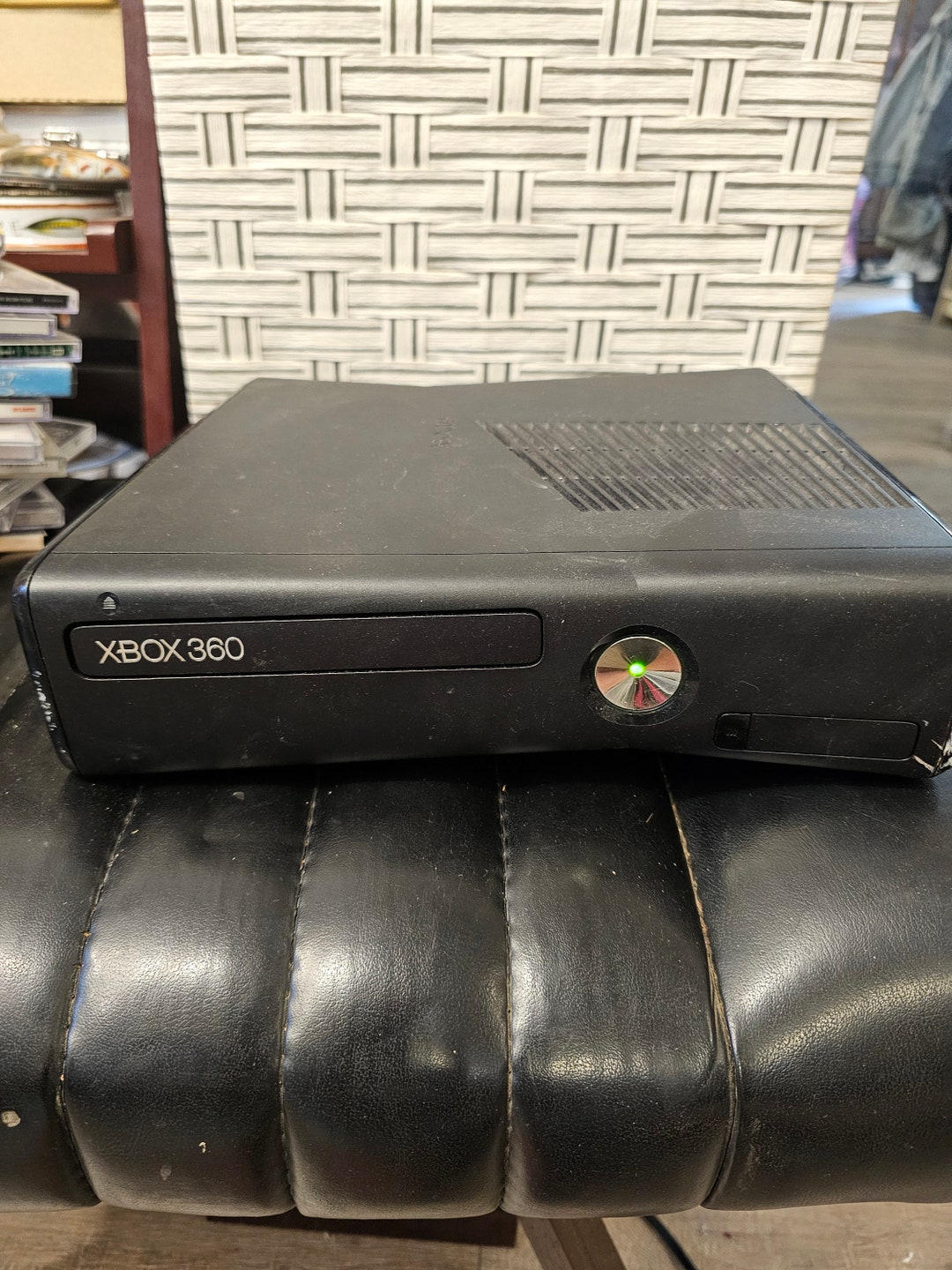 Collectible Xbox 360 S Console Mod 1439 Black Tested W Cables From Pic ...