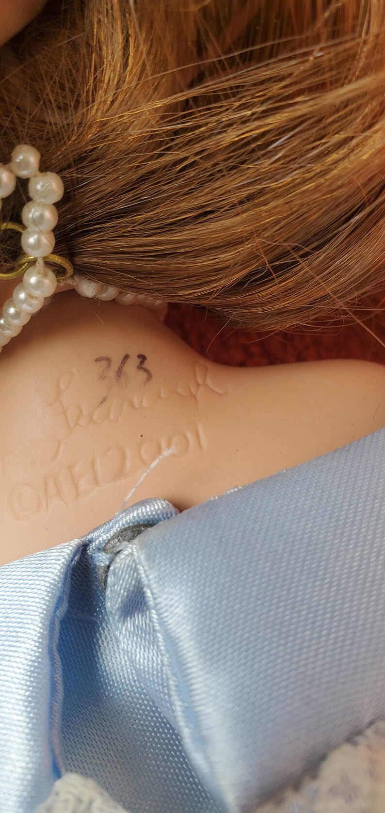 Vintage Porcelain Doll AEL Signed 363 AEL 2001 Porcelain Doll W Beauty ...