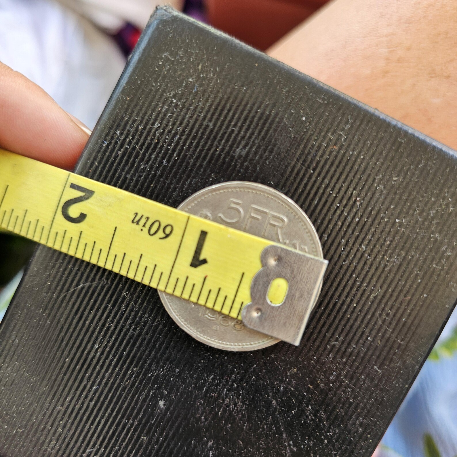 Vintage Coin 1968-B 5fr Swiss Switzerland Confoederatio Helvetica Used ...