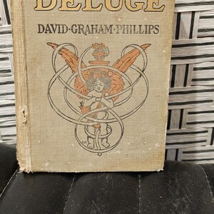 Antique the Deluge Book David Graham Phillips Oct 1905s Good Condition ...