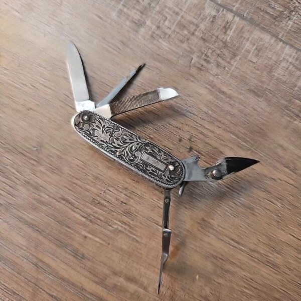 Silver Pocket Knife - Etsy