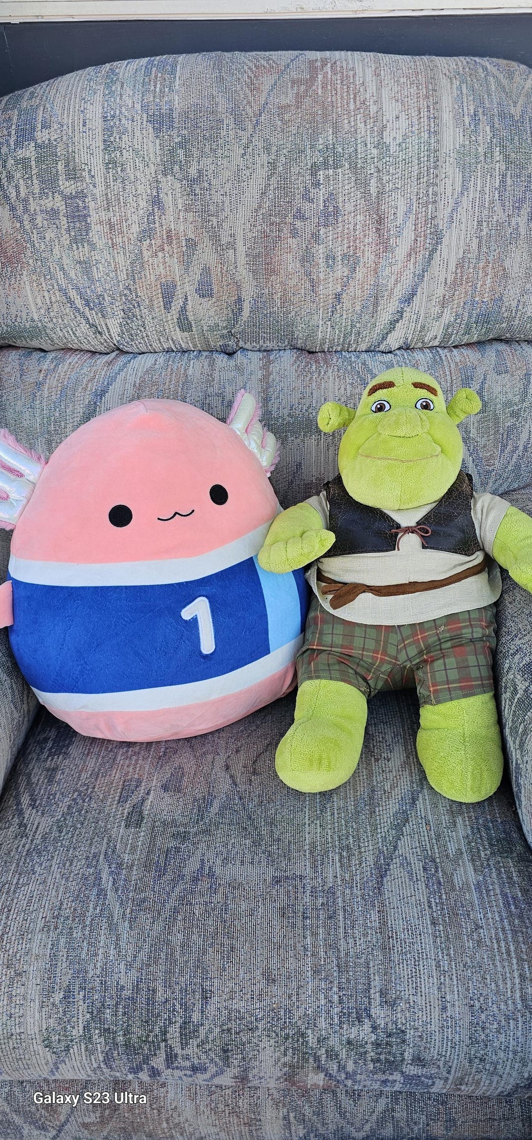 Unique Squishmallow Official Kellytoy Archie and Shrek 18inch Used Good ...