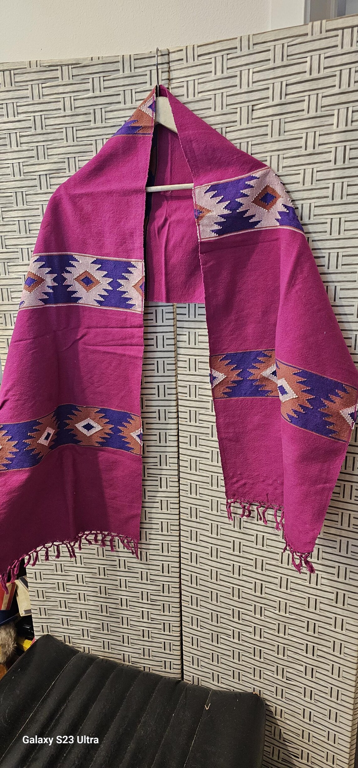 Vintage Rebozo Shawl Handmade by Flor Del Campo Guatemala Cotton 70in X ...