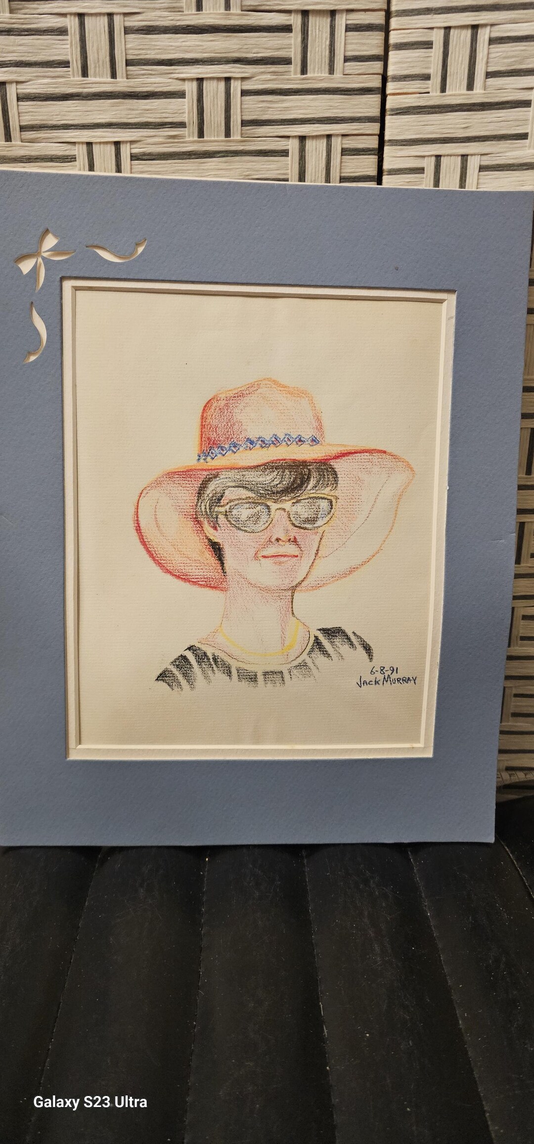Vintage Painting 1991 Jack Murray Women W Hat 14hx11 Good Condition ...