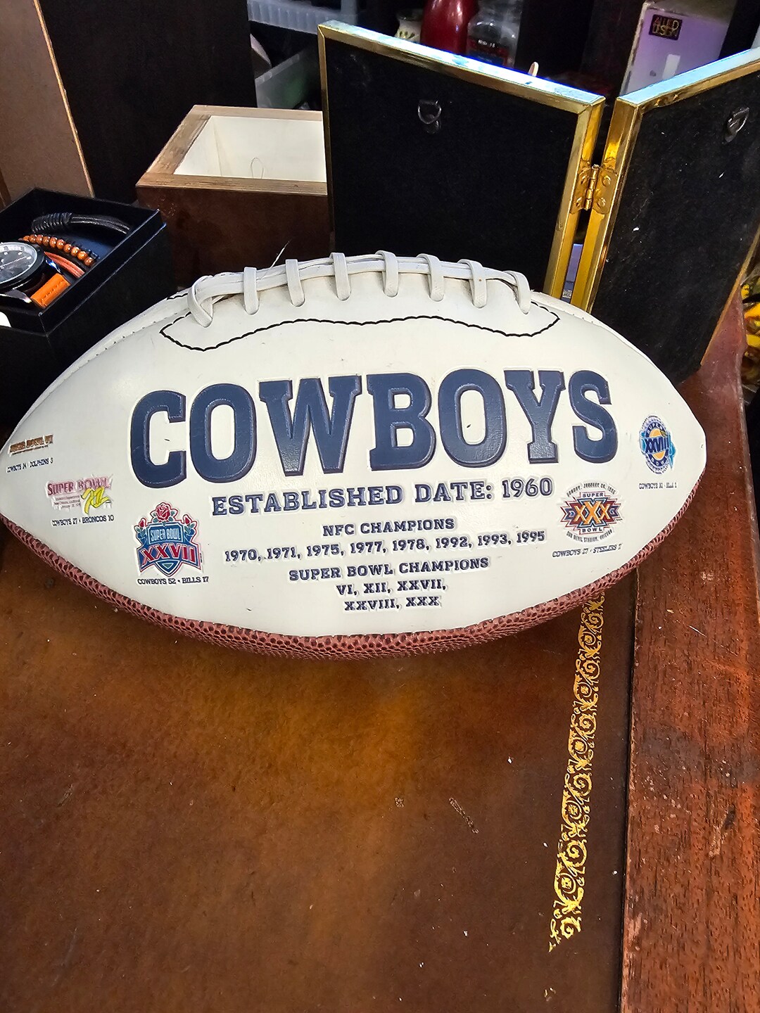 Vintage Dallas Cowboys Super Bowl Championship Football Tribute Ball ...