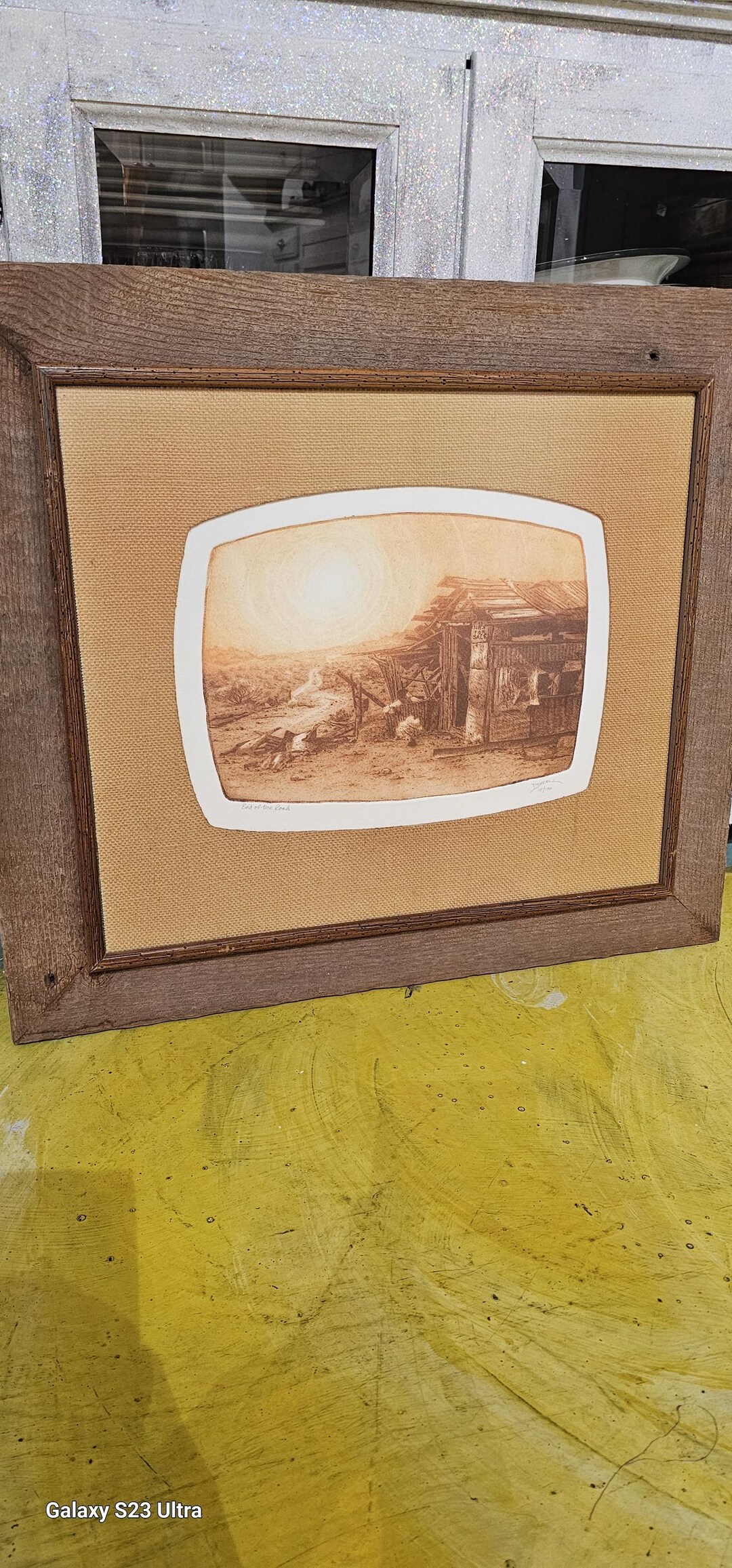 Vintage Roy Purcell "end of the Road" Signed #18/100 Wood Frame ...