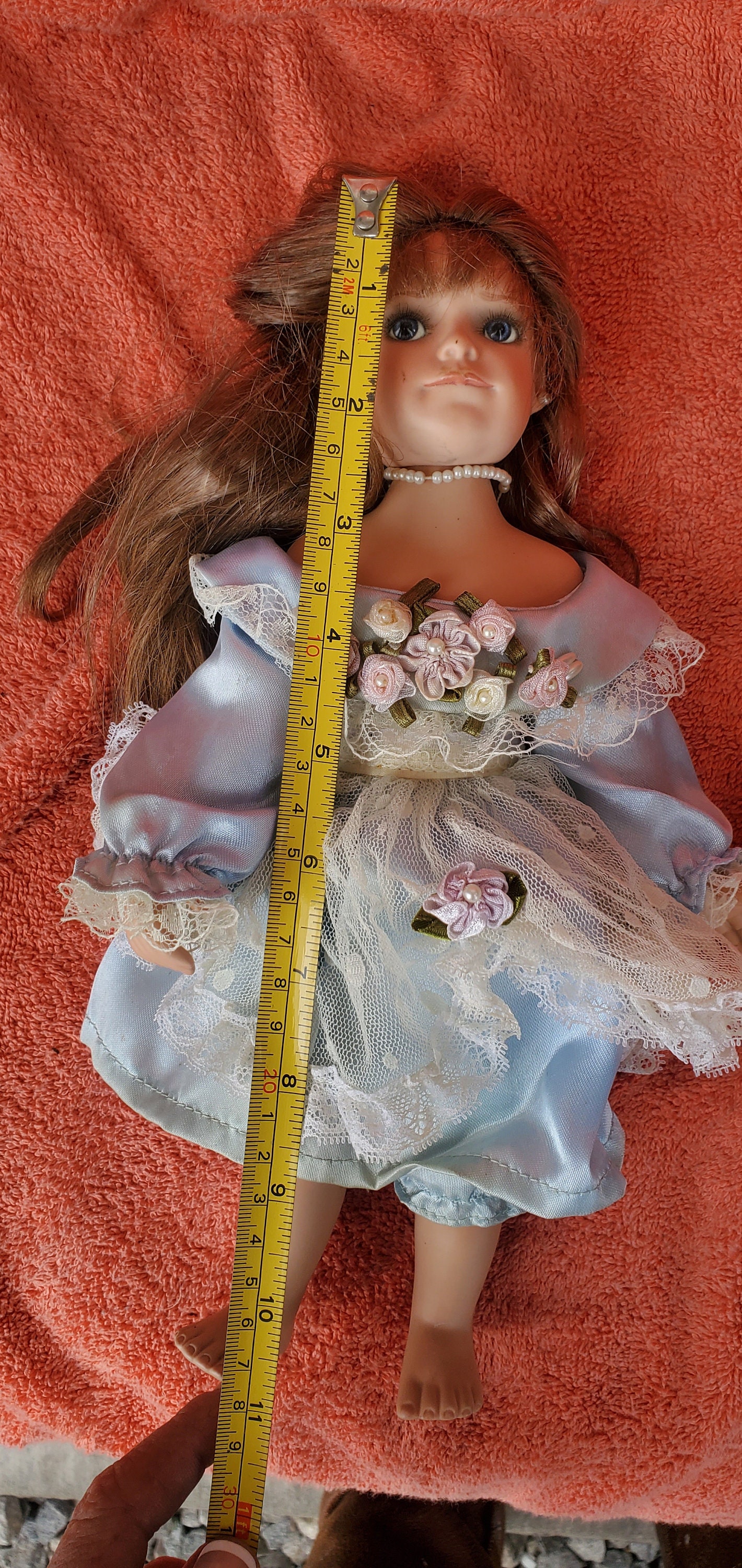 Vintage Porcelain Doll AEL Signed 363 AEL 2001 Porcelain Doll W Beauty Dress - Etsy