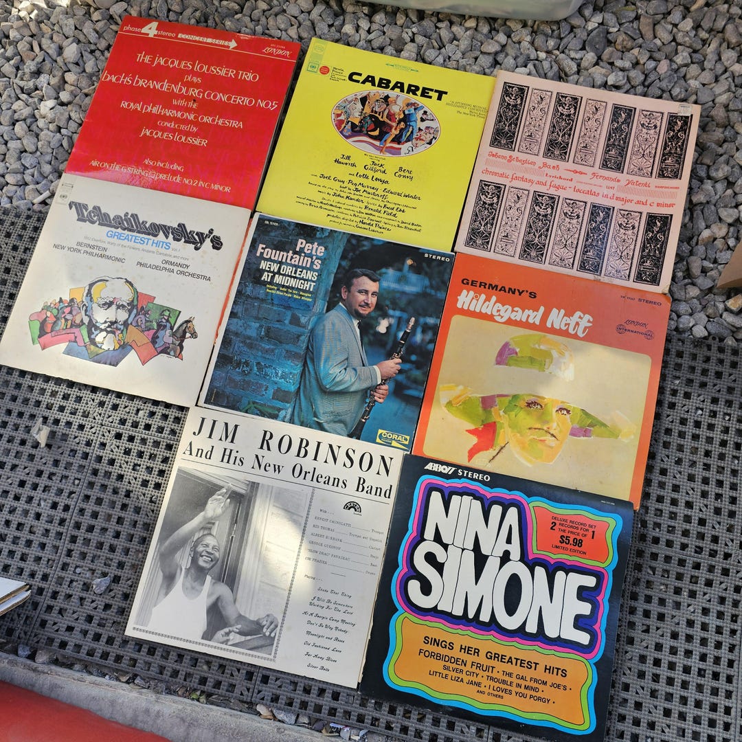 Vintage Vinyl Records Nina Simone/jim Robinson/pete Fountains/cabaret ...
