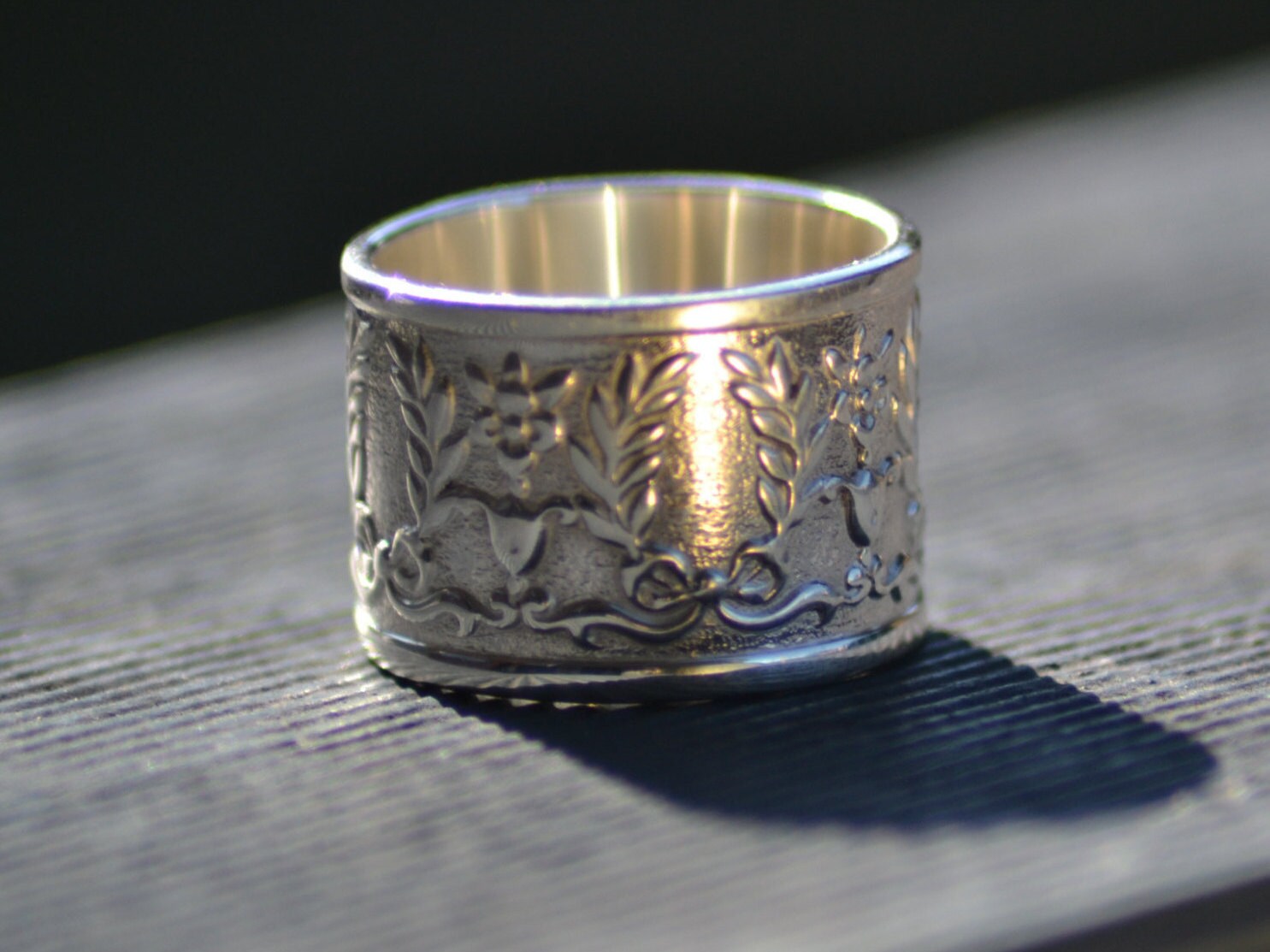 Eternal Spring Ring Sterling Silver Wide Band Handmade in Australia ...