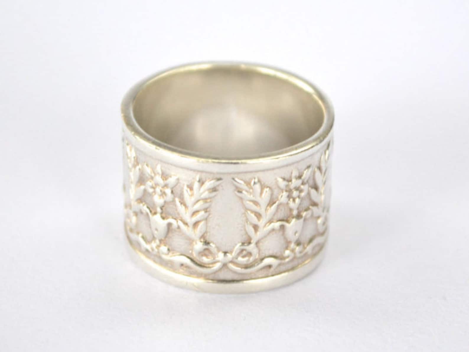 Eternal Spring Ring Sterling Silver Wide Band Handmade in Australia ...