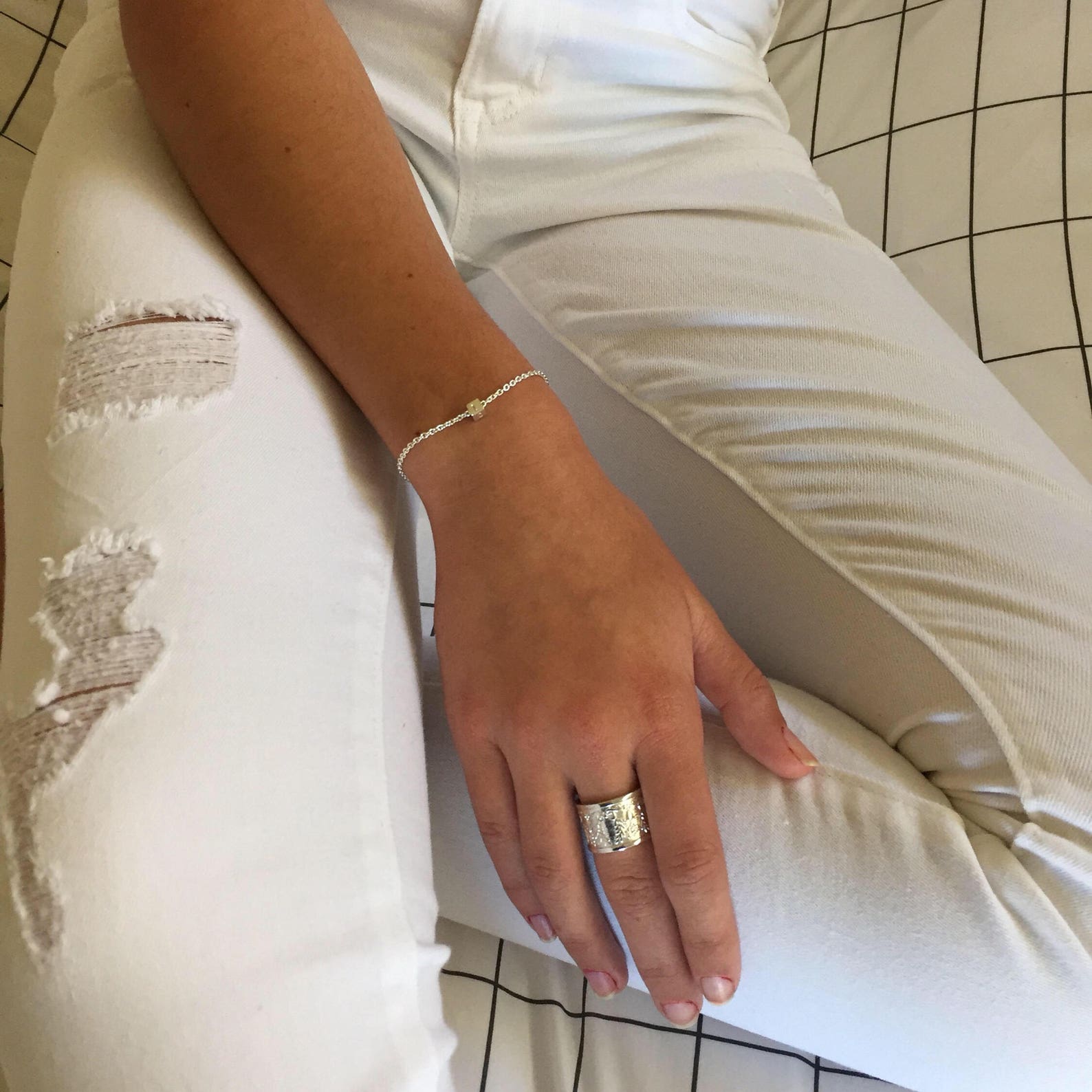 Eternal Spring Ring Sterling Silver Wide Band Handmade in Australia ...