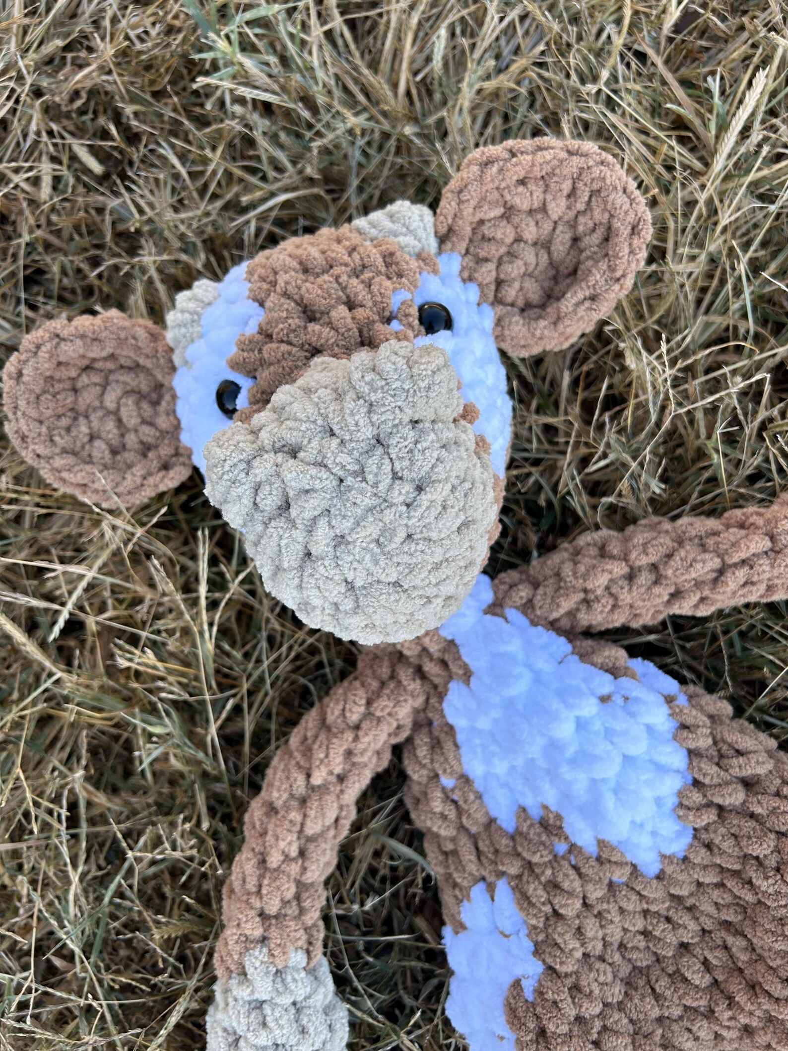Crochet Cow Lovey – Soft Stuffed Animal Plush – Floppy Cow Cuddle Toy ...
