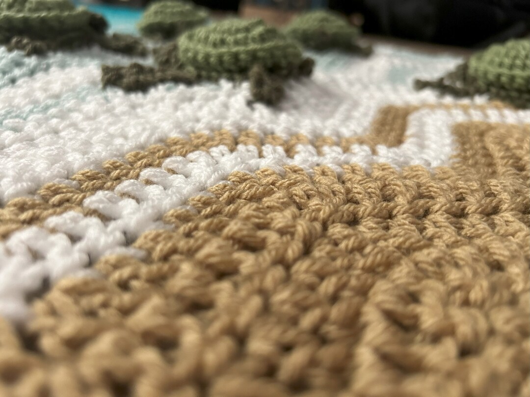 Baby Sea Turtle Blanket Crochet | Adult Blanket | Crochet Beach Blanket ...