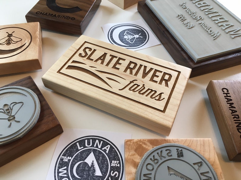 Large Stamp Custom Business Stamp Business Logo Wood - Etsy Large Stamp Custom Business Stamp Business Logo Wood - Etsy