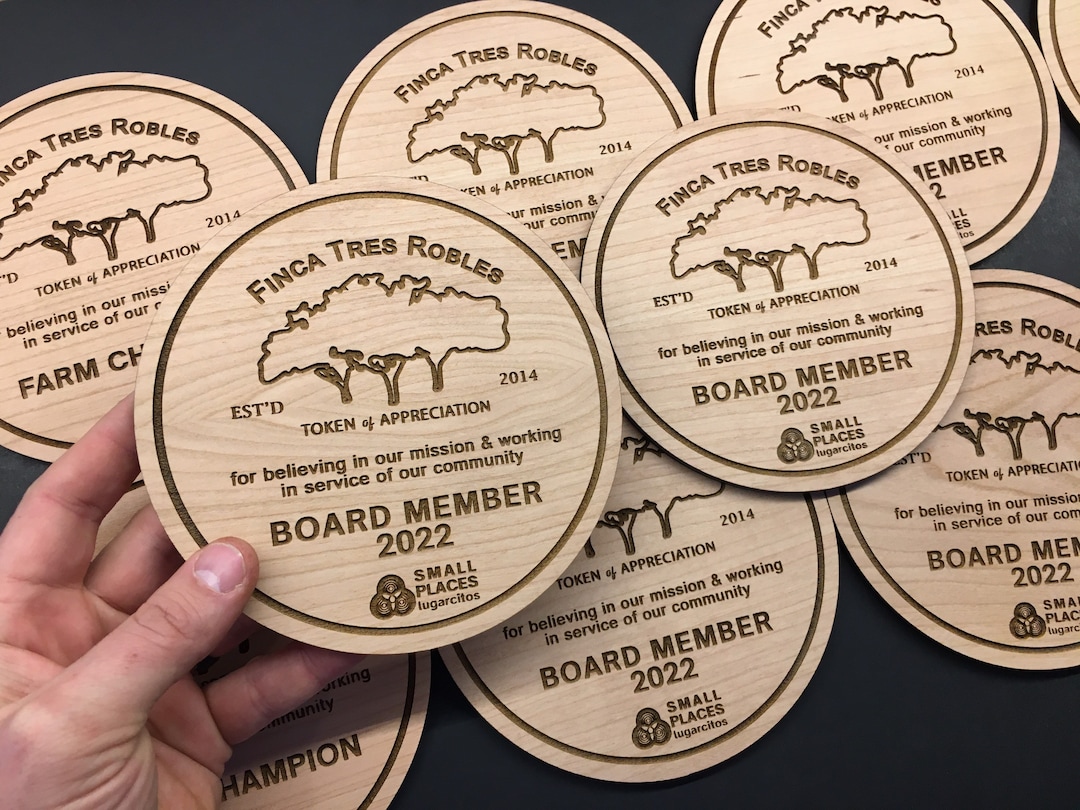 Custom 6 Wood Coins Wood Tokens Engraved Wooden Token Wooden Coin Bulk ...