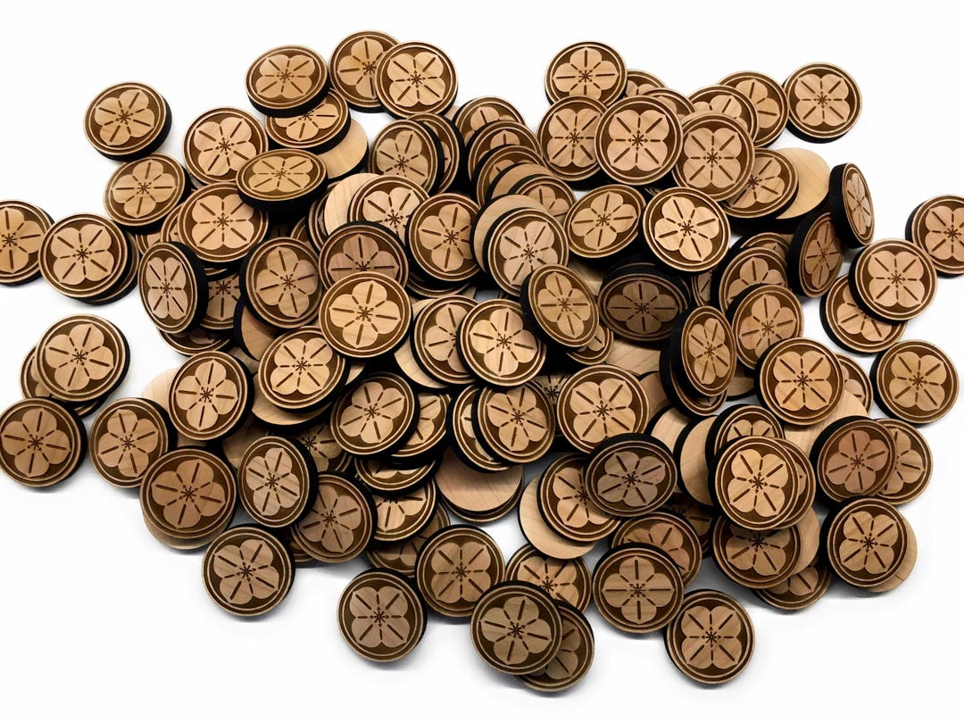 Custom Engraved Wood Coins: Wedding Favors, Drink Tokens, Branding ...