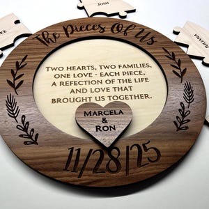 Unity Ceremony Puzzle - Blended Family Wedding Idea - Wood Sign With ...