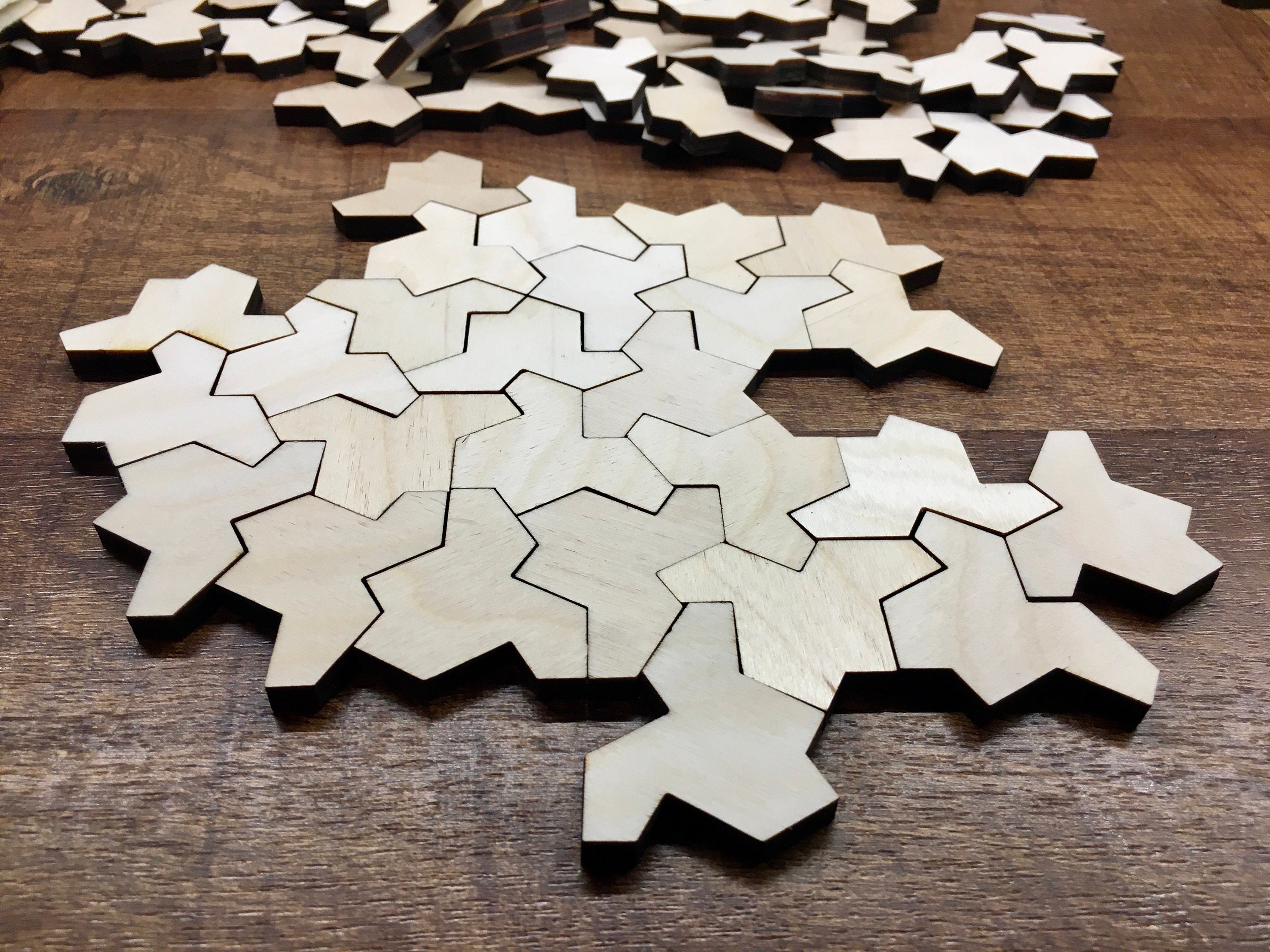 Einstein Wood Puzzle: 13-sided Geometry Tile - Math & Science Gift - Etsy