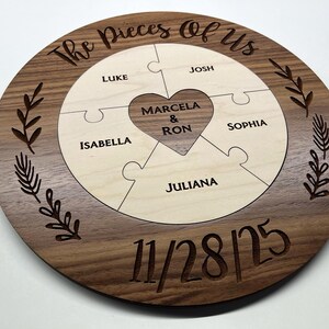 Unity Ceremony Puzzle - Blended Family Wedding Idea - Wood Sign With ...
