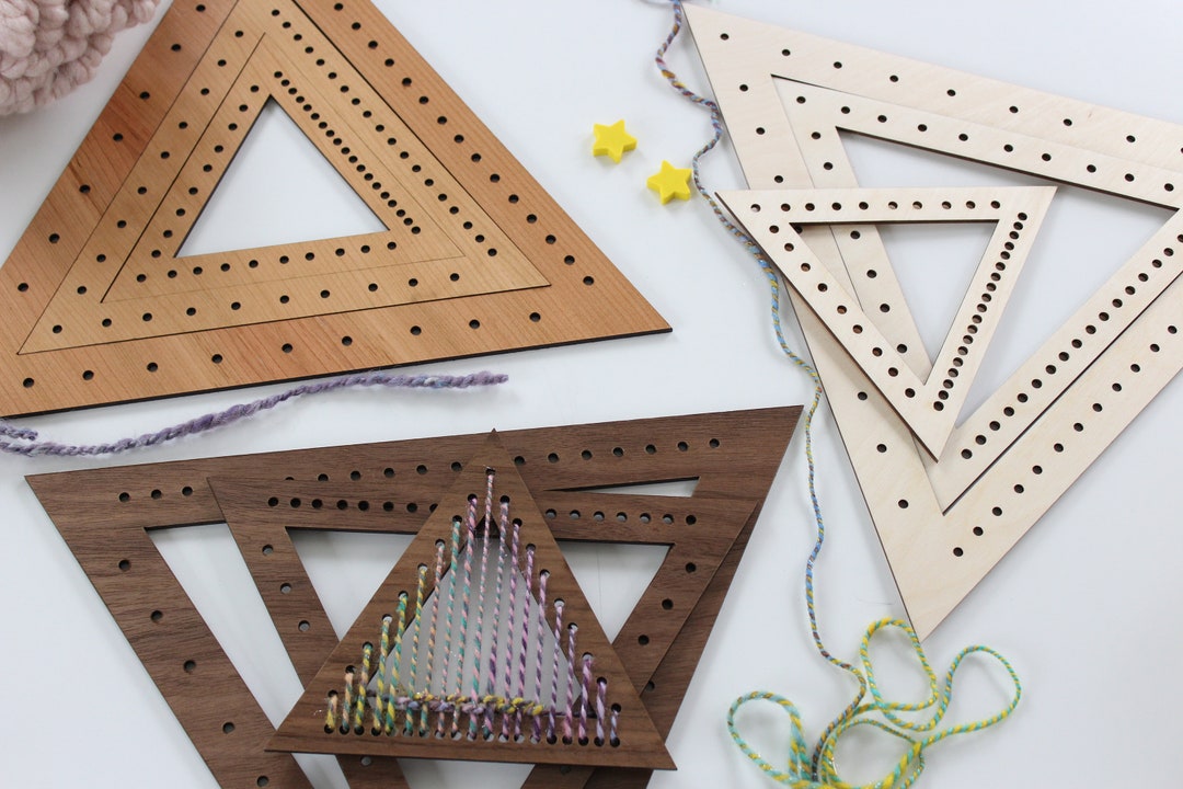 Wood Loom Triangle Weaving Yarn Wall Art BULK - Etsy