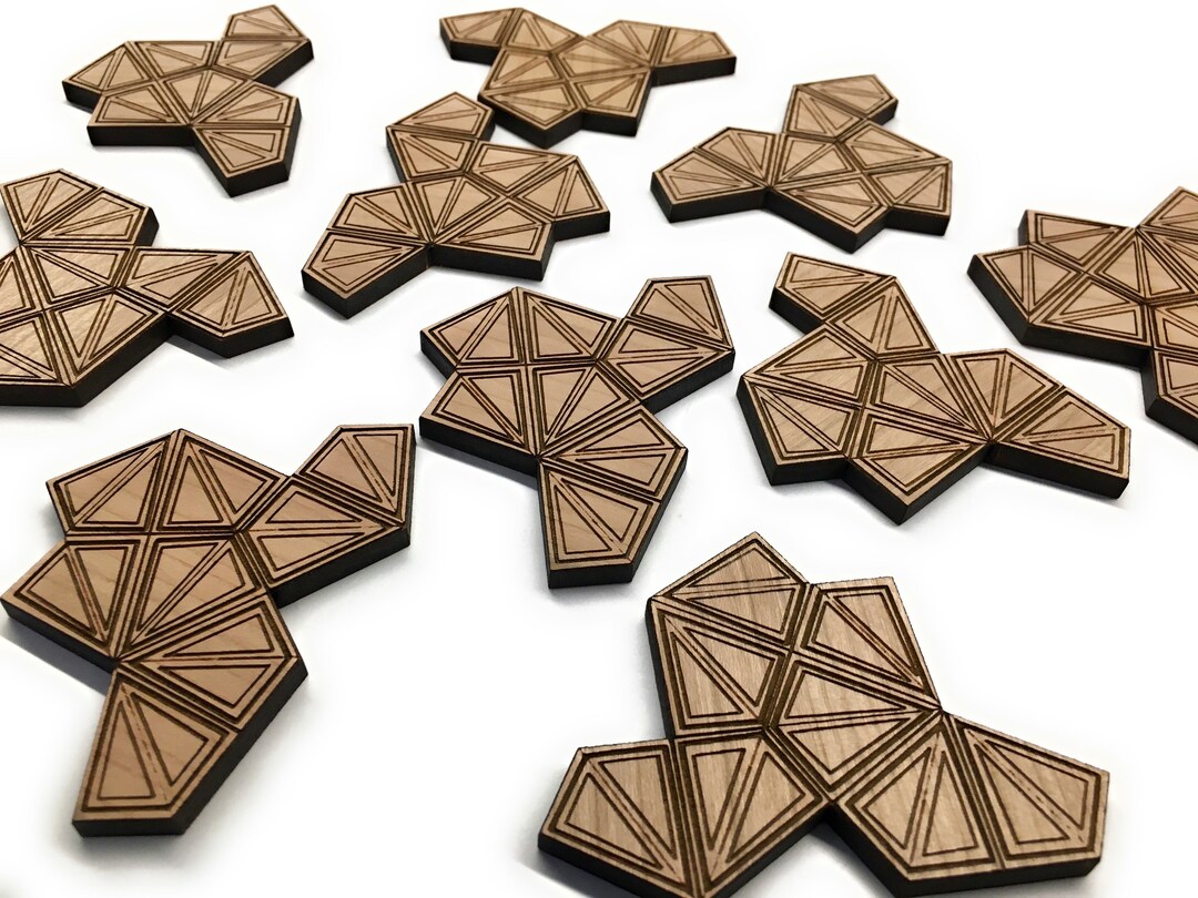 Einstein Tile Wood 13 Sided Geometry Engraved Math - Etsy