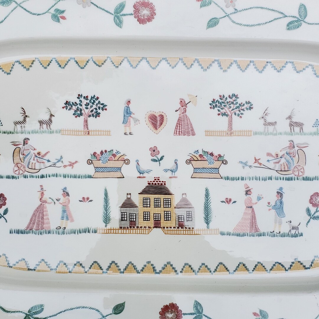 Villeroy & Boch American Sampler 17 3/4" Oval Platter, Large Platter ...