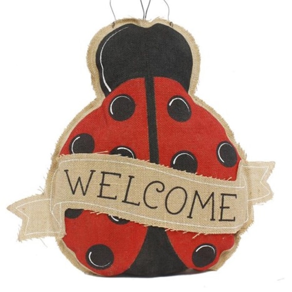 Ladybug Welcome Sign - Etsy