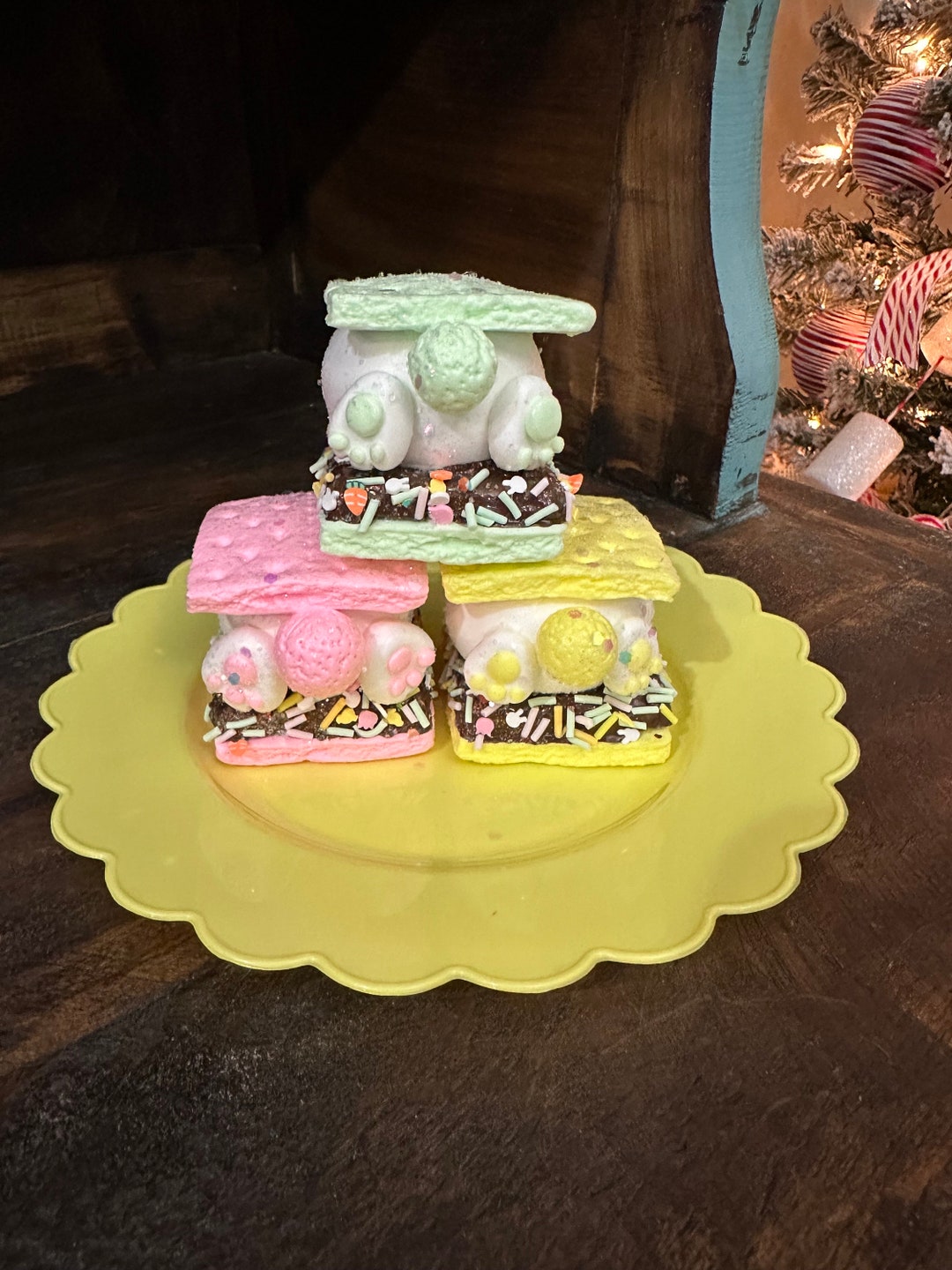 Bunny Butt Smore, Easter Bunny Smore, Spring Tiered Tray Decor, Easter ...