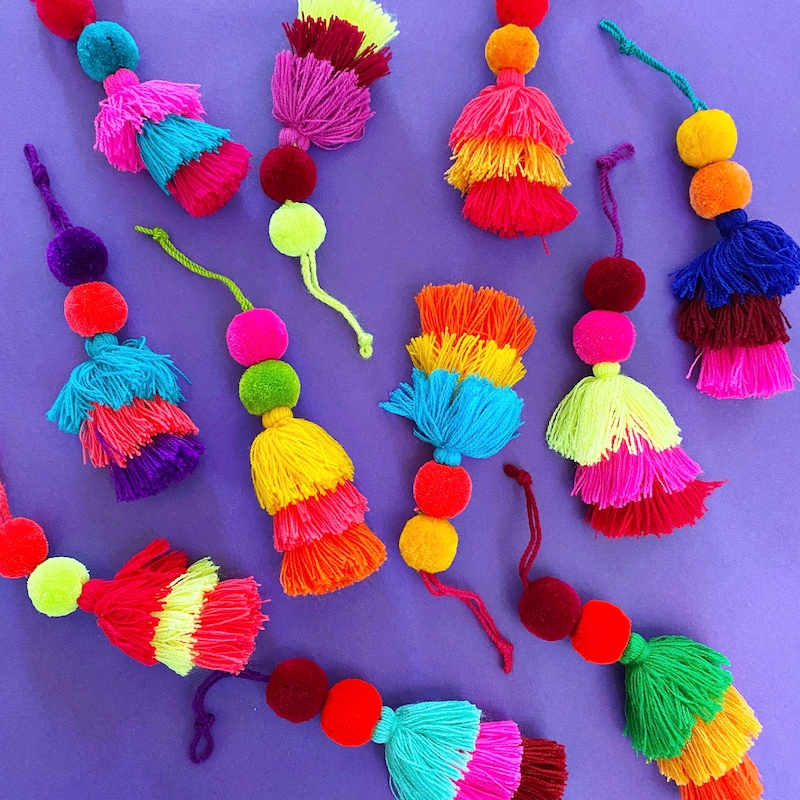 Pom Pom Tassel - Etsy