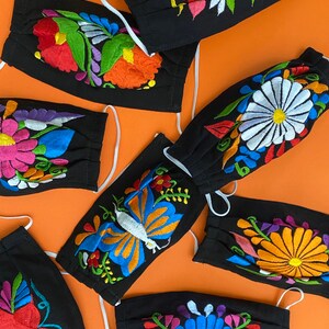 Mexican Face Mask, Mexico Artisan Mask, Handmade Mask, Embroidered Mask ...
