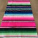 Mexican Sarape Table Runner: Southwestern Fiesta Decor (pompoms ...