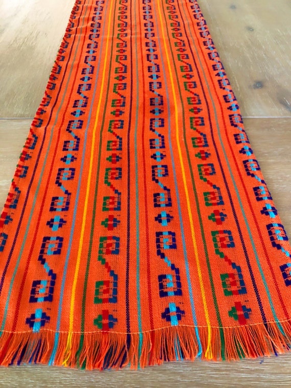 Mexican table runner, custom placemats, woven napkins or tablecloth ...