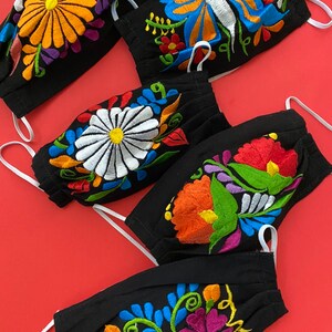 Mexican Face Mask, Mexico Artisan Mask, Handmade Mask, Embroidered Mask ...