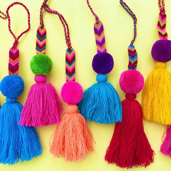 Pom Pom Tassel - Etsy