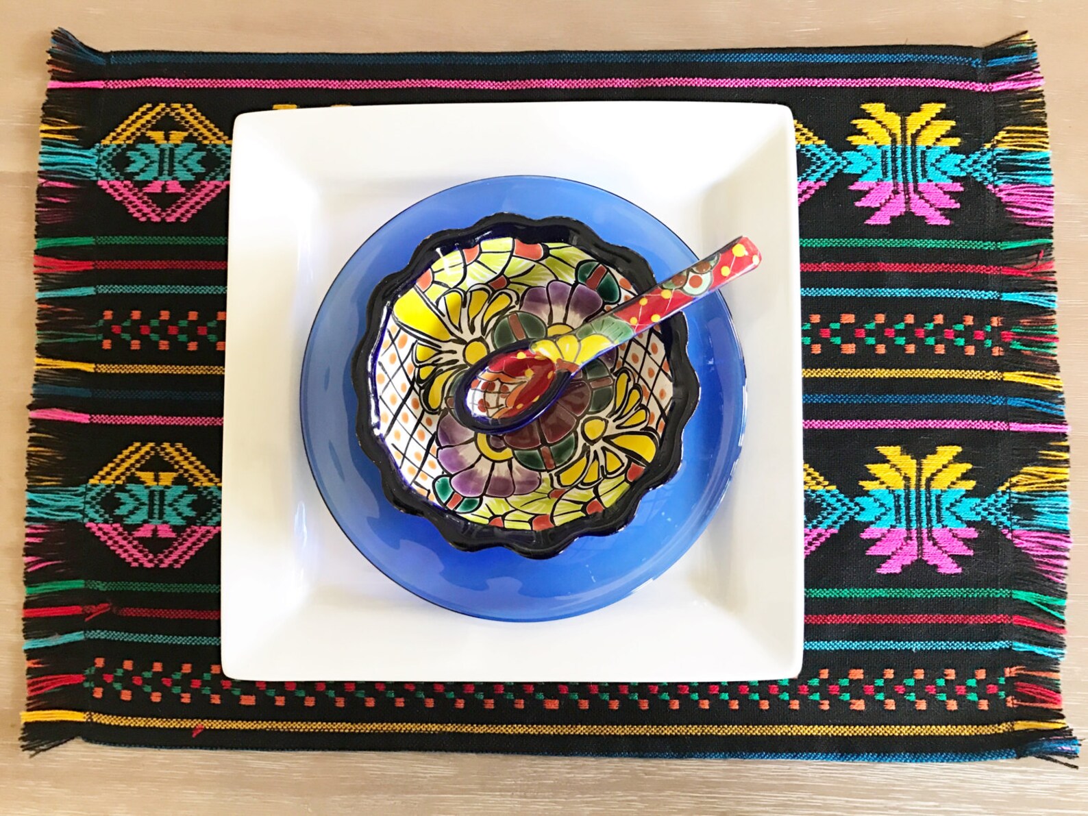 Mexican Fiesta Placemats: Boho Chic Linens, Set of 6 - Etsy