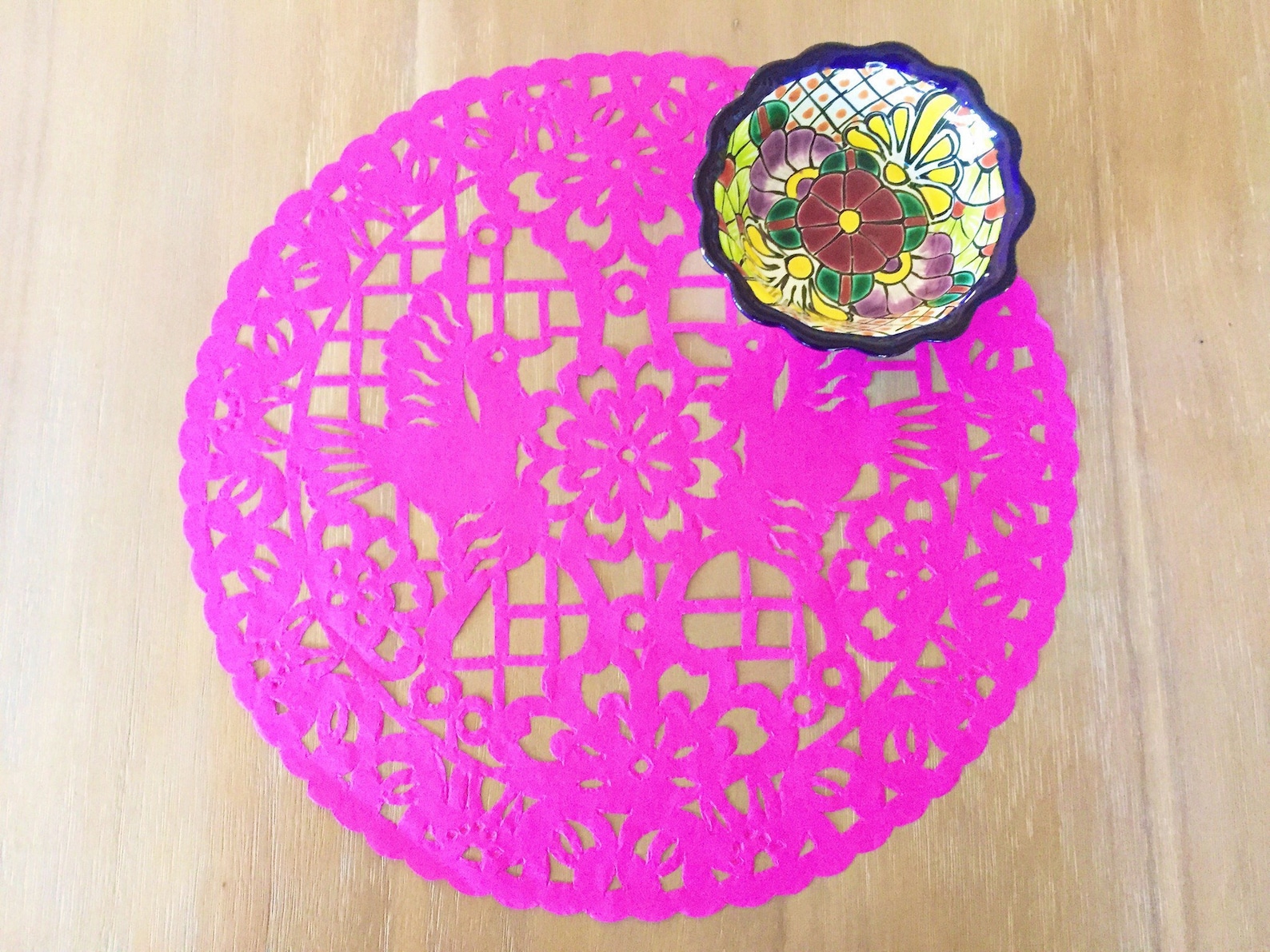 Mexican Part Decoration, Set of 4 Papel Picado Centerpiece or Placemats ...