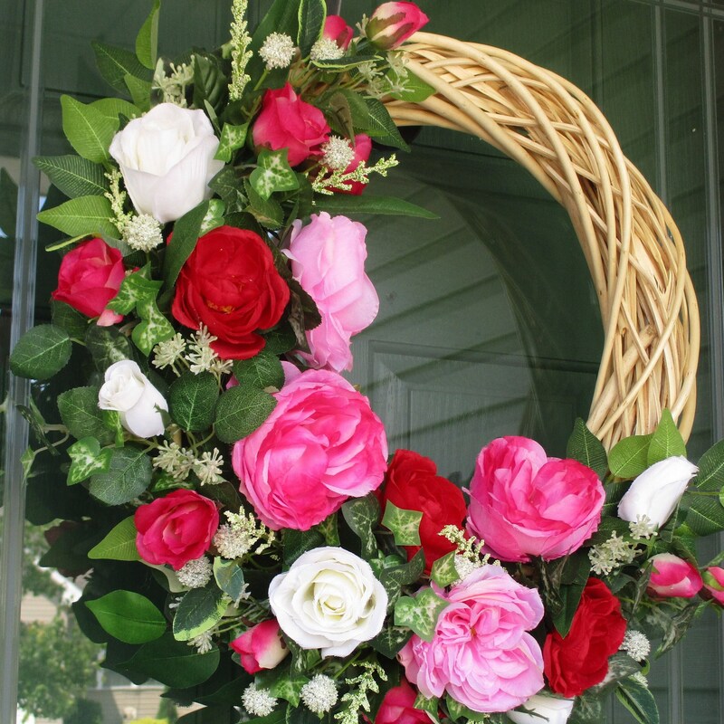 Rose Wreath - Etsy