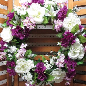 Lilac Door Wreath Hydrangea Door Wreath Purple Door Wreath - Etsy