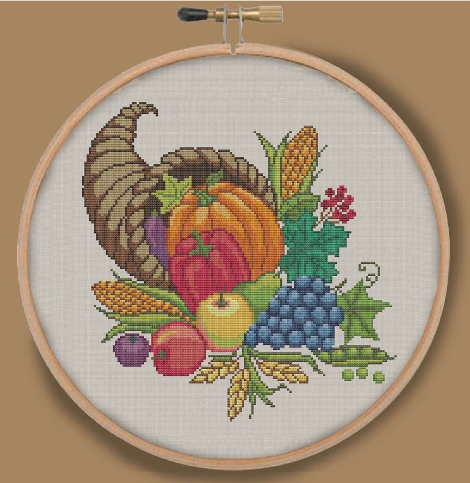 CORNUCOPIA - Modern Counted Cross Stitch Pattern - Pdf Instant Download ...